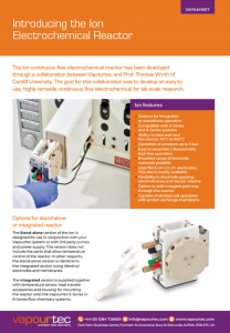 Datasheets - Vapourtec
