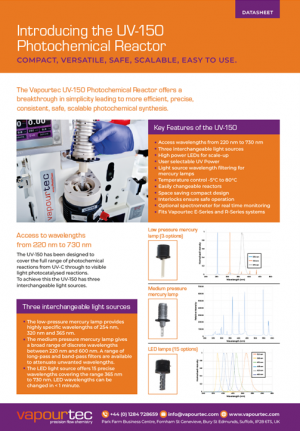 Datasheets - Vapourtec