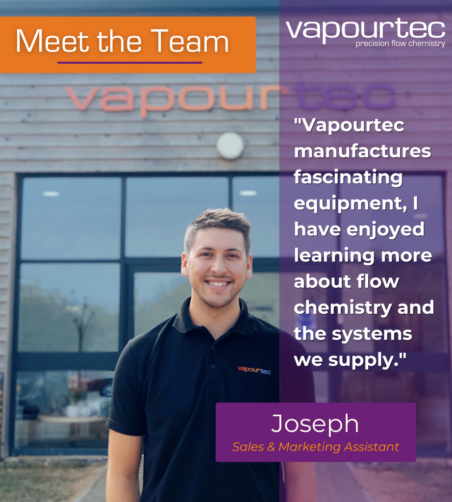 Meet the Vapourtec team - Joseph - Vapourtec